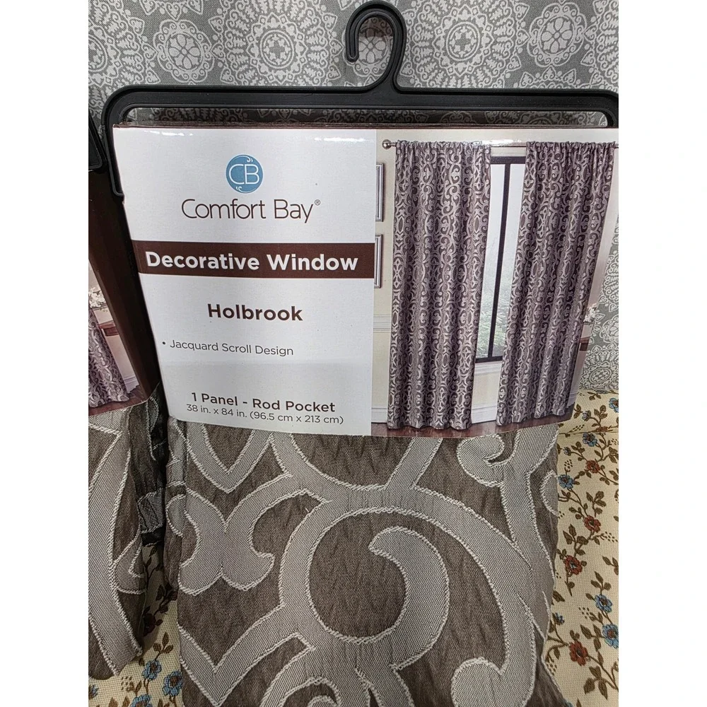 Comfort Bay | Accents | 2comfort Bay Holbrook Decorative Window Curtain ...